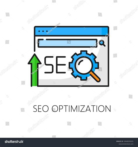 seo optimization icon serp search engine stock vector royalty free 2416533121 shutterstock
