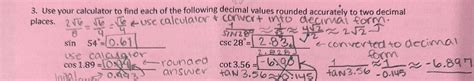 Solved Use Your Calculator To Find Each Of The Following