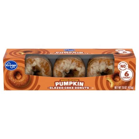 Kroger® Pumpkin Glazed Cake Donuts 6 Ct 15 Oz Kroger