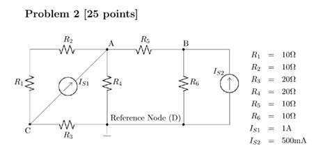 Solved Use The Dummy Node Voltage Analysis Algorithm To Set Up The