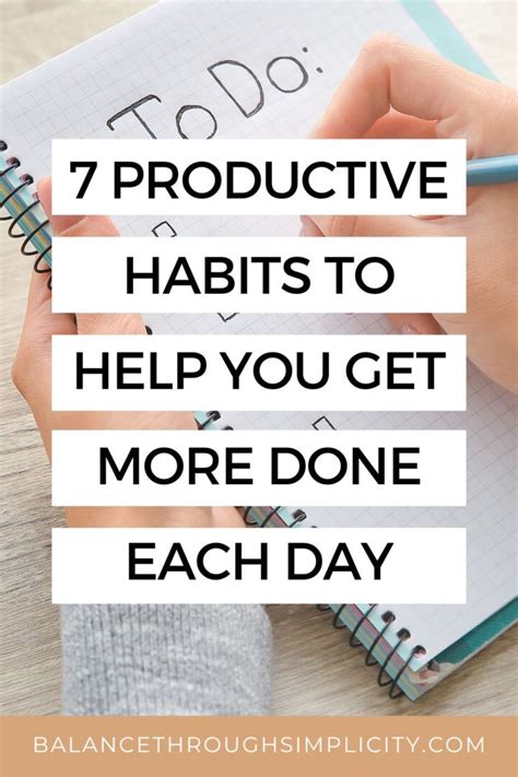 7 Productive Habits To Help You Get More Done Each Day