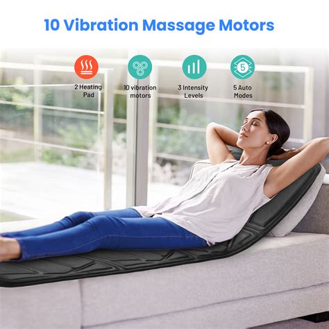 Full Body Massage Mat With Heat Snailax Electric Massage Pad Back