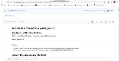 Revathi R On Linkedin Task7 Gripmay21 Dataanalysis Datascience