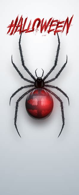 창조적 인 할로윈 배너 가벼운 배경에 비문 할로윈과 거미 수직 전단지 웹 사이트에 대한 헤더 복사 공간 3d 일러스트레이션 3d 렌더 10월에 대한 스톡 사진 및 기타