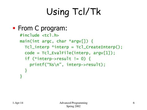 PPT Tcl Tk PowerPoint Presentation Free Download ID