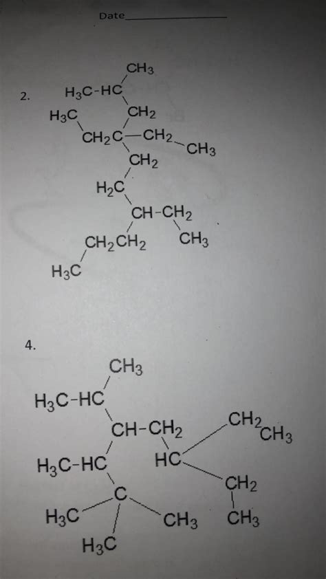 Solved Date Ch3 Нас НС 3 H3c Ch2c Ch2 Ch2 Ch3 H2c Ch Ch2