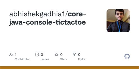 GitHub Abhishekgadhia1 Core Java Console Tictactoe