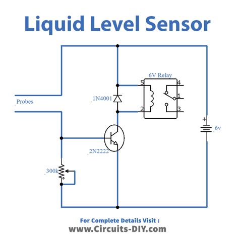 Water Level Circuit Diagram With Relay Circuit Diagram