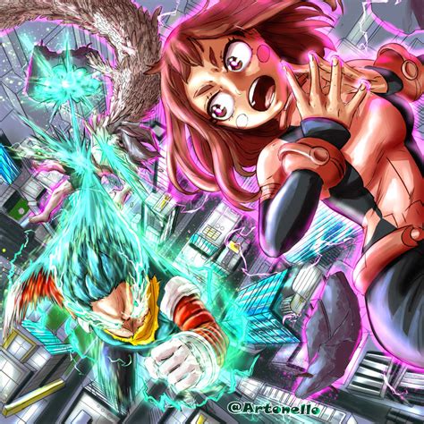 Uravity And Deku By Artonell0 On Deviantart