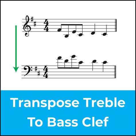 Transpose Treble To Bass Clef A Music Theory Guide