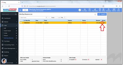 What Is The Process Of Brk Exp Receive In Marg Books