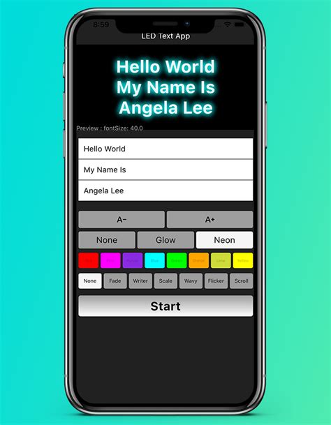 Led Text Effect By Debuggersoft Codecanyon