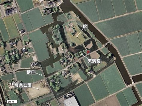 姉川城 航空写真