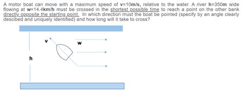 Solved A Motor Boat Can Move With A Maximum Speed Of