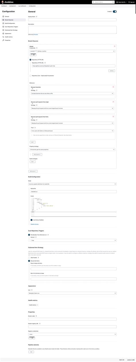 where are the build triggers for multibranch pipelines r jenkinsci