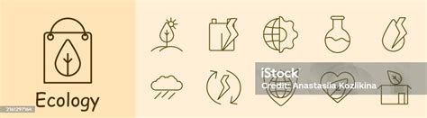 생태 세트 아이콘입니다 패키지 새싹 단풍 플라스틱 재활용 자연과 인간의 공생 지구 플라스크 몰리 비 순환 변환 방패 행성 보호 마음 환경 보호 개념입니다 0명에 대한 스톡