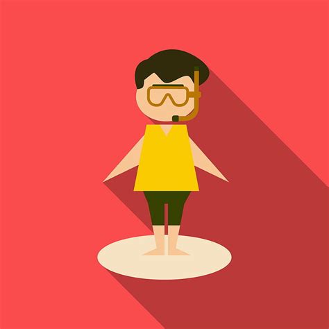 전체 높이 벡터에 잠수복에 스쿠버 다이버 남자 Eps Ai Uidownload