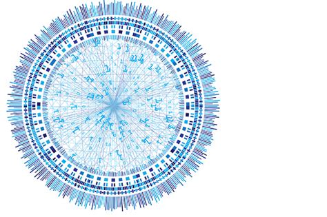 Big Data Visualization Technology Abstract Binary Code With Data