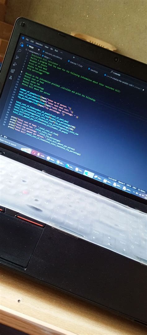 Python Practice Program Restaurant Bill Calculator Restaurant Bill