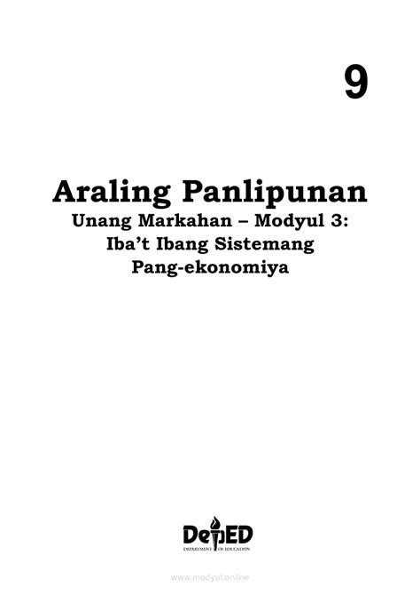 Grade Araling Panlipunan Module Hot Sex Picture