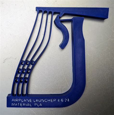 Пусковая установка для бумажных самолетиков Скачать 3Д модели Stl