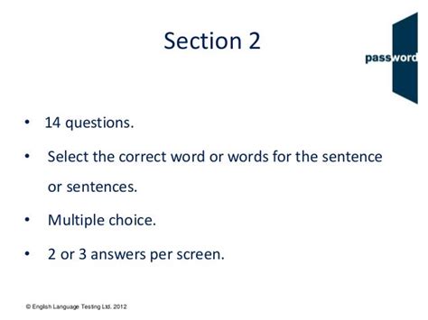 Taking The Password Test With Reading And Writing