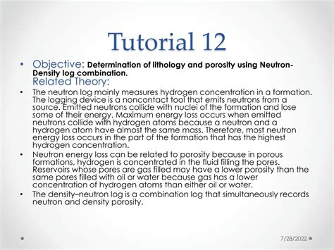 Solution Lab 12 Determination Of Lithology And Porosity Using Neutron Density Log Combination