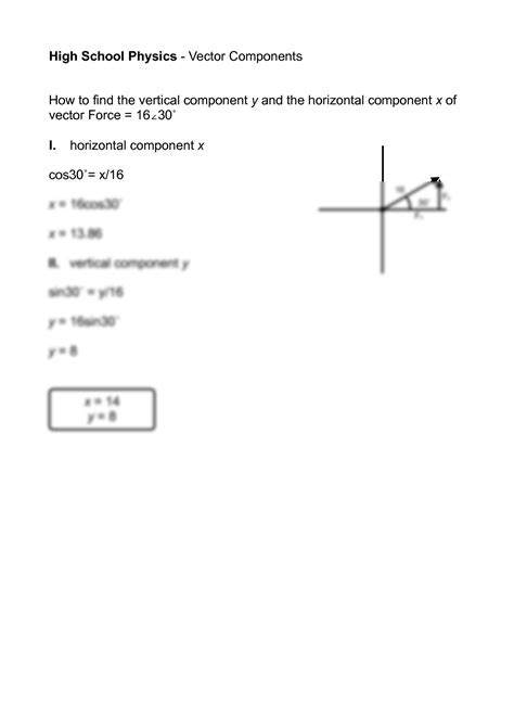 SOLUTION Physics Vector Components Studypool