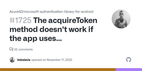The AcquireToken Method Doesn T Work If The App Uses WithFragmemt