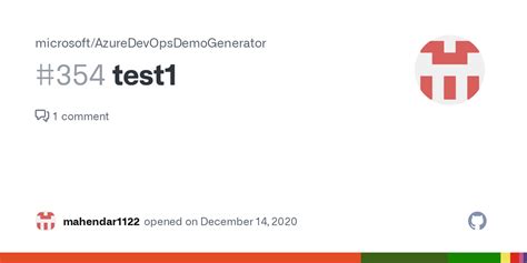 Test1 · Issue 354 · Microsoftazuredevopsdemogenerator · Github