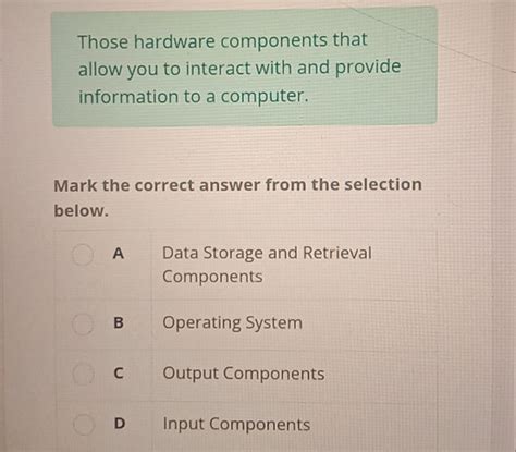 Those Hardware Components That Allow You To StudyX