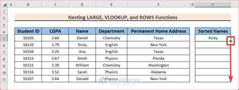 How To Use The Large Function With The Vlookup Function In Excel 2