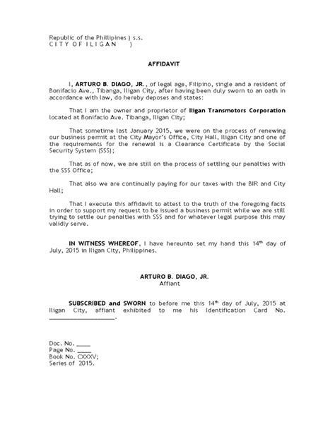 Affidavit Of Non Compliance Pdf Affidavit Civil Law Common Law