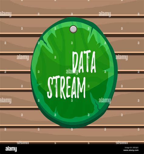 Conceptual Hand Writing Showing Data Stream Concept Meaning Sequence Of Digitally Encoded