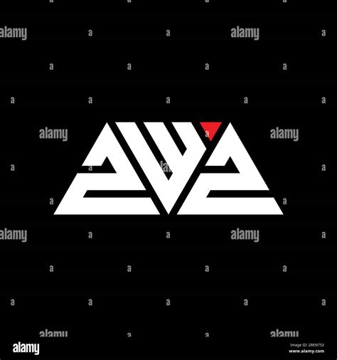ZWZ Triangle Letter Logo Design With Triangle Shape ZWZ Triangle Logo Design Monogram ZWZ
