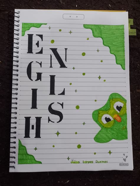 Caratula De Duolingo De Ingles♥︎ En 2025 Portadas De Revistas De Arte
