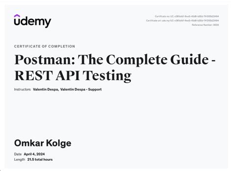 Postman Apitesting Continuouslearning Omkar Kolge