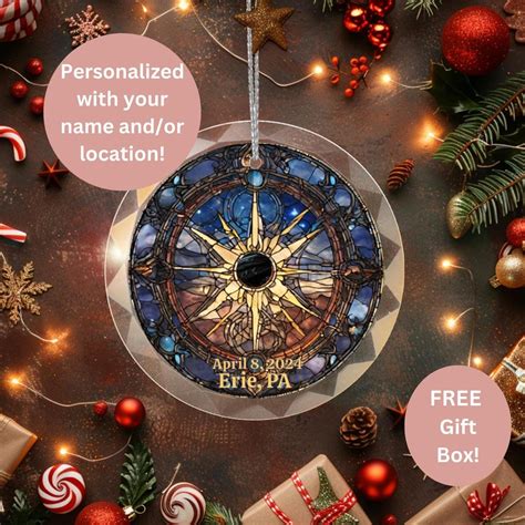 Custom Solar Eclipse Unique Holiday T Christmas Presents Stocking Stuffer Eclipse