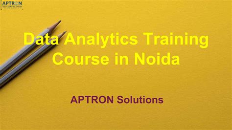 Data Analytics Training Course In Noidapptx