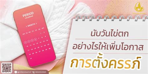 นับวันไข่ตกอย่างไร ให้เพิ่มโอกาสการตั้งครรภ์ Millennium Ivf Clinic
