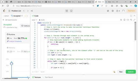 dnyanesh adkar on linkedin coding problemsolving java twopointers arraylist codingjourney…