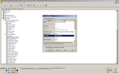 Oracle Uygulamaları Oracle Discoverer Desktop Örnekler