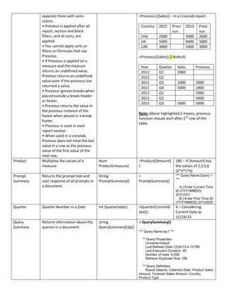 Webi Report Function Overview PDF