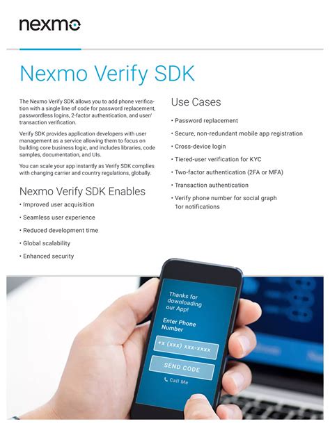 Nexmo Verify Sdk Pdf