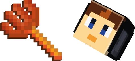 Lava Trident Minecraft Cursor For Chrome