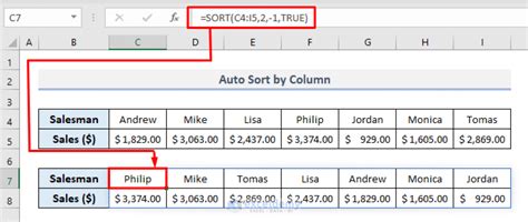 Excel Auto Sort When Data Changes Examples Exceldemy