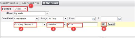 Contains Filter In Salesforce Report