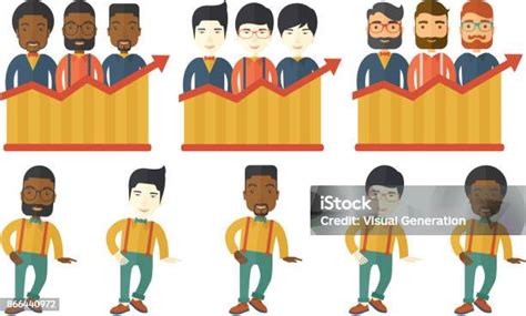 벡터는 일러스트 비즈니스 사람들과 설정 개발에 대한 스톡 벡터 아트 및 기타 이미지 개발 개성 개념 그래프 Istock