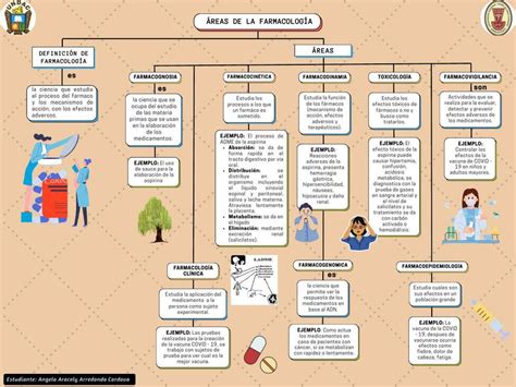 Mapa Conceptual Áreas De La Farmacología Angelaarredondo