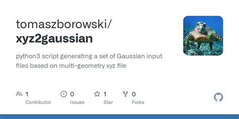 Github Tomaszborowskixyz2gaussian Python3 Script Generating A Set